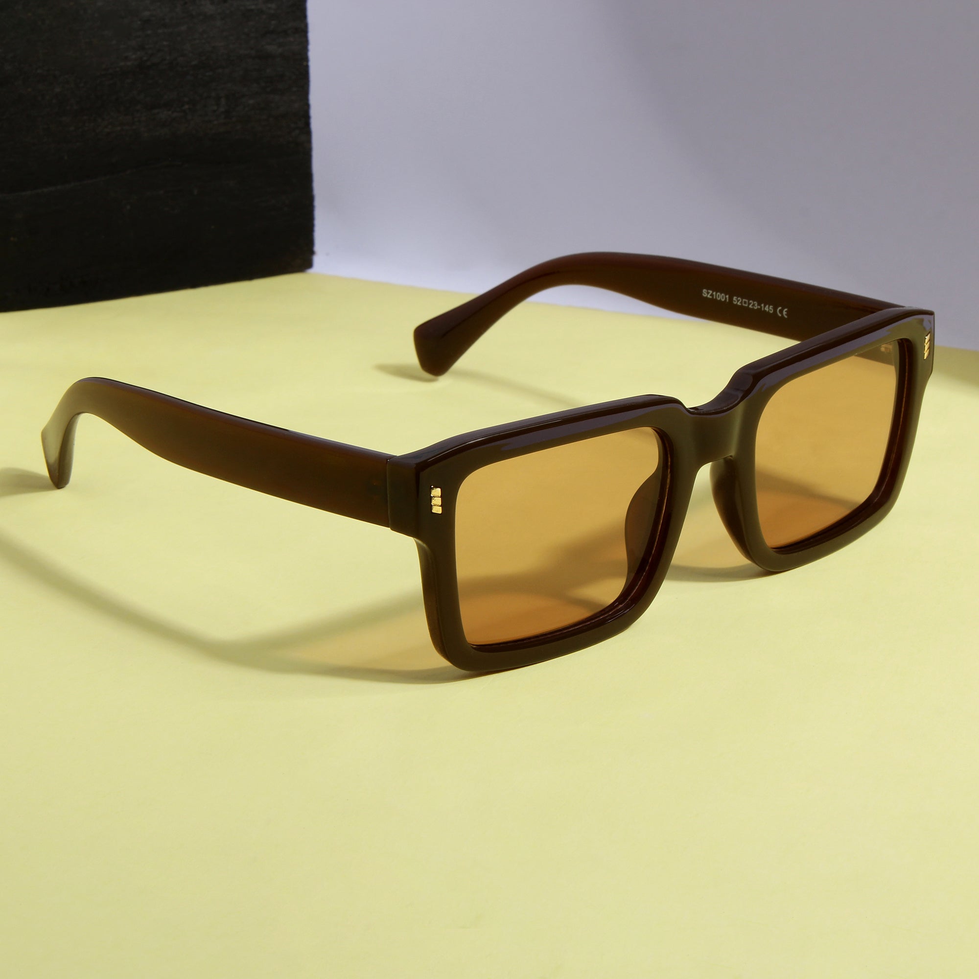 Buy Sigma Brown Rectangle Shades – Limited Stock Online